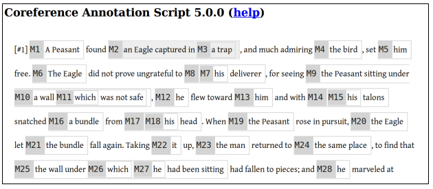 Bruno Oberle - Coreference Annotation Tool (SACR)